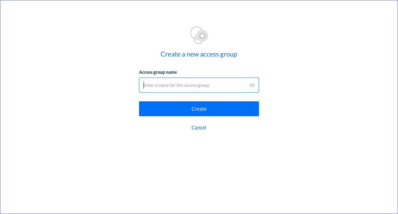 Creating an Access Group
